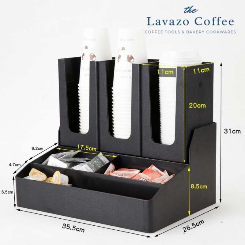 Jual Rak Akrilik Paper Cup Holder | Coffee Cup Dispenser Cafe Kopi Bar ...