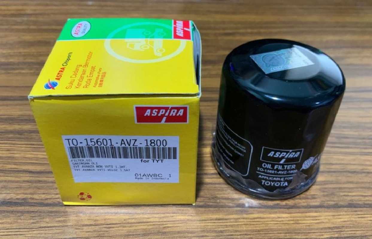 Jual Filter Oli Toyota Ayla TO-15601-AVZ-1800 ASPIRA ORI di Seller ...
