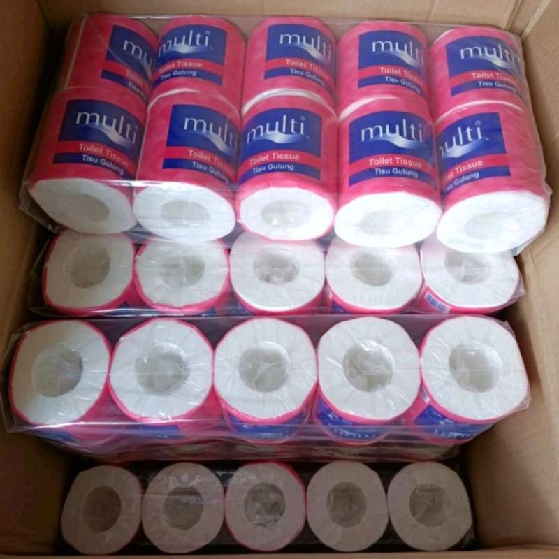 Jual 1 Ctn Multi Tom-02 Tissue 1 Roll Pink / Tisu Gulung Toilet Multi ...