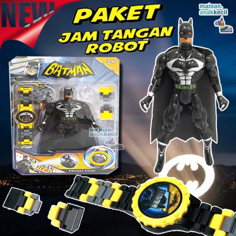 Jual MAINAN ANAK SUPERHERO AVENGERS BATMAN JAM DAN ROBOT PROJECTION ...