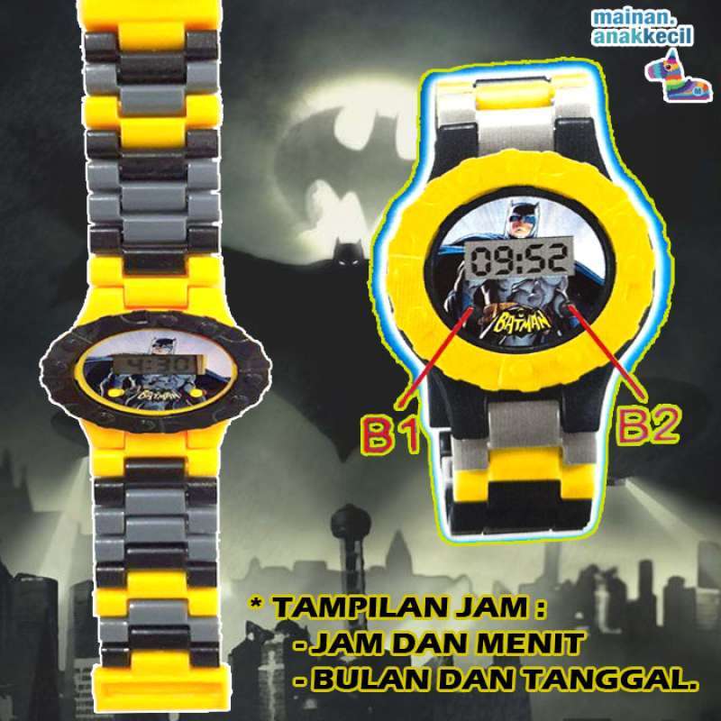 Jual MAINAN ANAK SUPERHERO AVENGERS BATMAN JAM DAN ROBOT PROJECTION ...