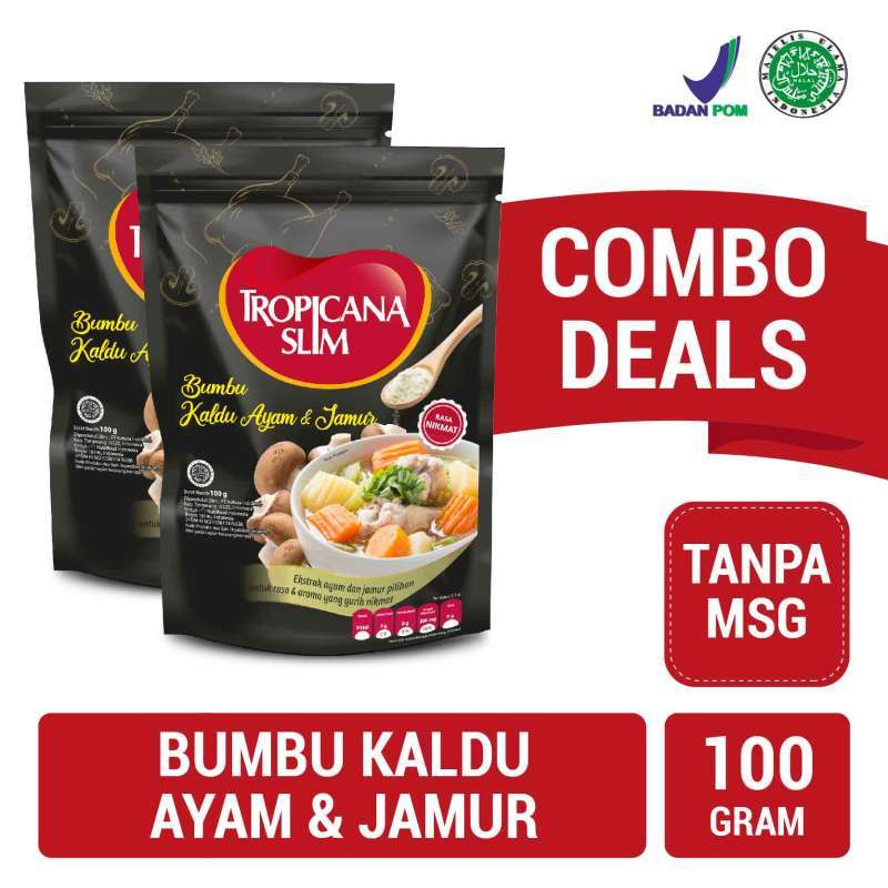 Promo Twin Pack : Tropicana Slim Bumbu Kaldu Ayam dan Jamur 100 gram ...