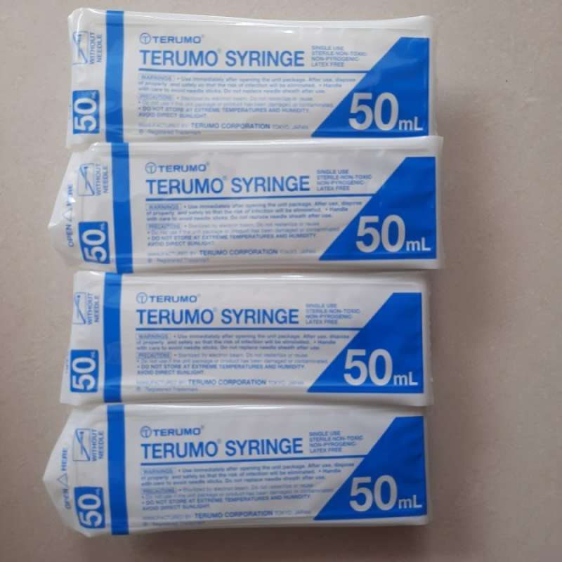 Jual Terumo Syringe 50 cc Suntikan 50cc Spuit 50 Ml Spuite 50ml Alat Suntik TERJAMIN di Seller ...