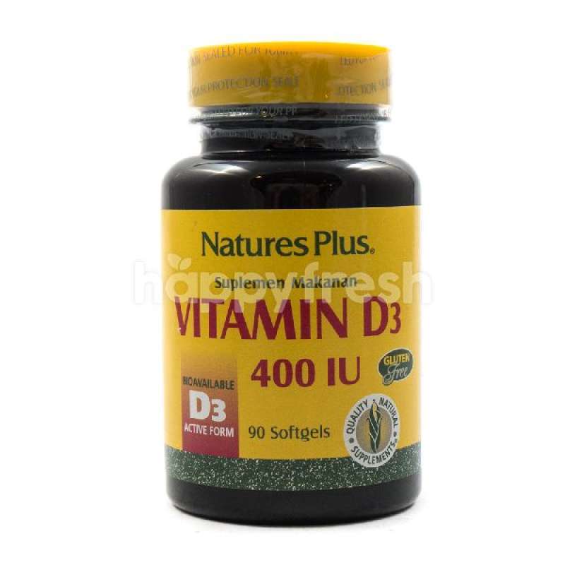 Jual (dijamin Asli) Nature's Plus Vitamin D3 400iu 90.softgel Di Seller De Nature Pusat ...