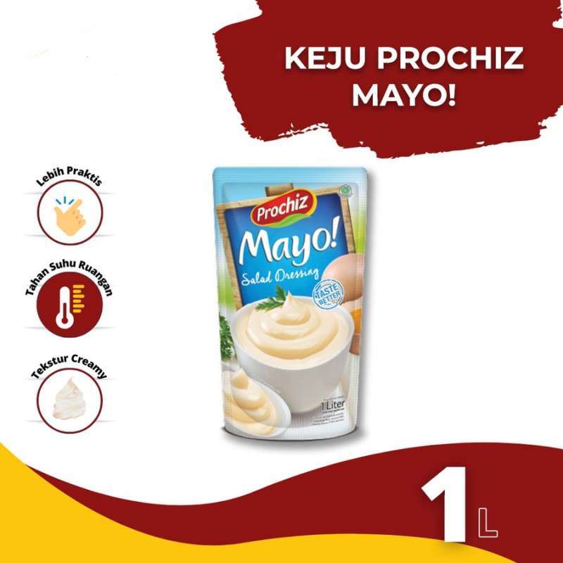 Jual MAYONES PROCHIZ MAYO ORIGINAL 1L MAYONAISE HALAL SALAD DRESSING di ...