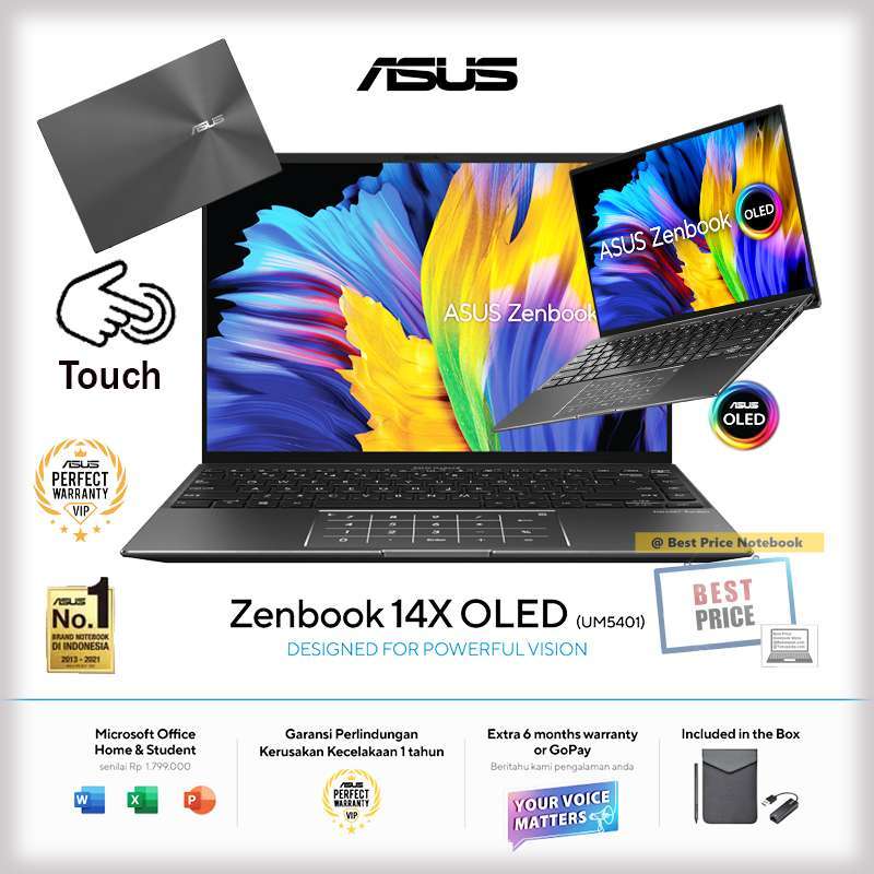Promo Asus Zenbook 14x Oled Um5401ra-oleds753 /amd Ryzen 7-6800h/16gb/512gb Ssd/14″ 2.8k Touch ...