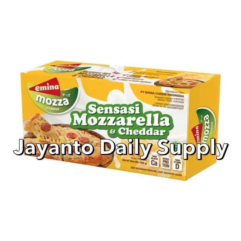 Jual KEJU EMINA MOZZA CHEESE 165GR - SENSASI MOZZARELLA DAN CHEDDAR ...