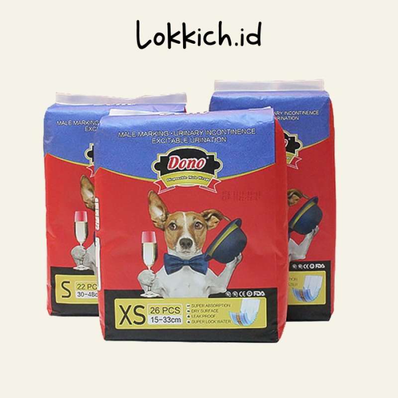 Jual Popok Anjing Jantan Denim Dono disposable diaper di Seller Fuschia ...