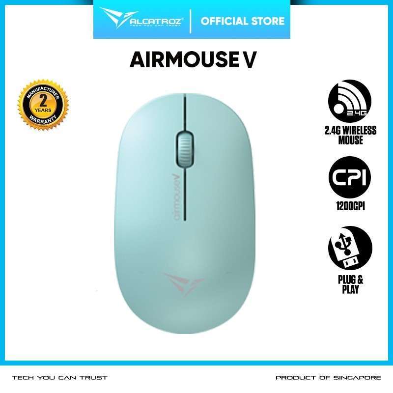 Promo Alcatroz Airmouse V | 1200 CPI | Wireless Mouse | Ergonomic ...
