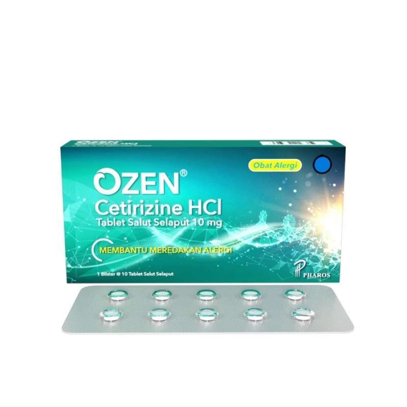 Jual OZEN 10 MG BLISTER 10 TABLET/CETIRIZINE/ANTI HISTAMINE/ANTI ALERGI ...