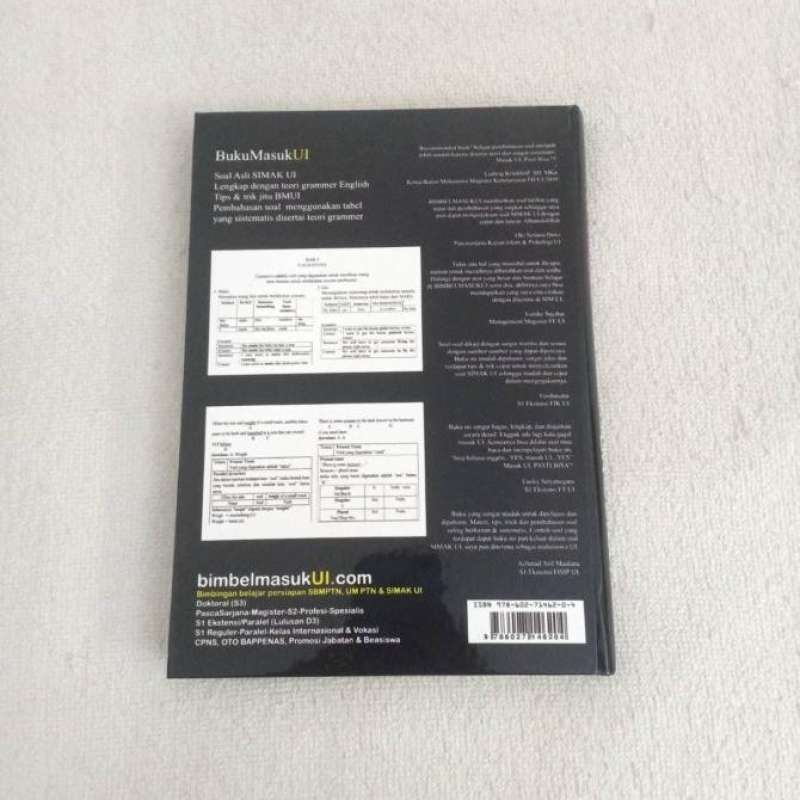 Promo Buku Soal Asli & Pembahasan Disertai Teori Simak Ui English S-1 S ... Promo Buku Soal Asli & Pembahasan Disertai Teori Simak Ui English S-1 S ...