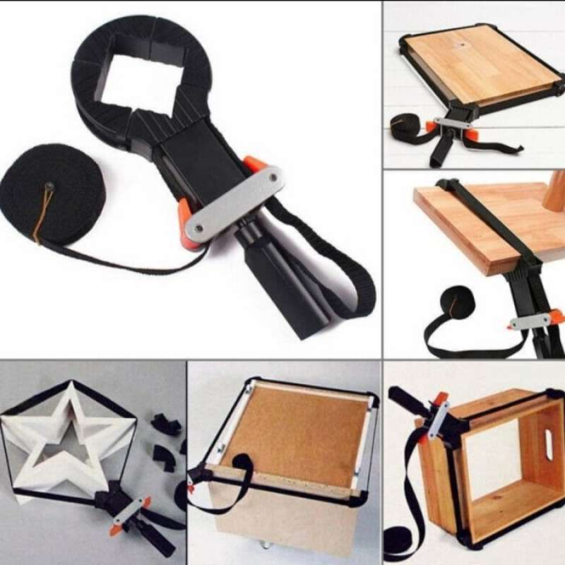 Promo Tali Clamp Bingkai 4 Sisi-corner Clamp Sudut Siku Woodworking ...
