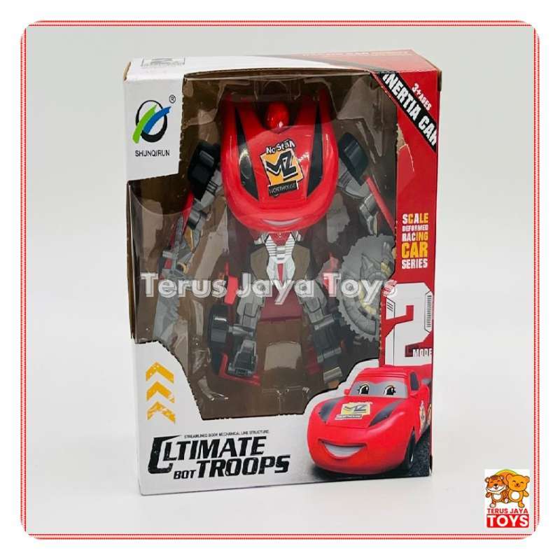Jual Mainan Robot Transformer Mcqueen Cars - Mainan Robot Mobil - Merah ...