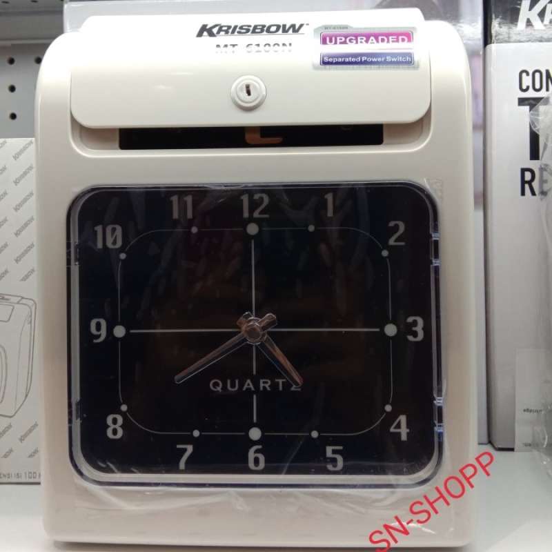 Promo Mesin Absen Kartu Eletronik Time Recorder Tr-6100 Diskon 10% di ...