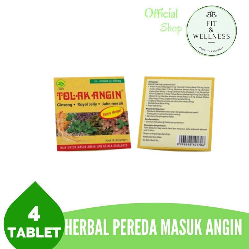 Jual Tolak Angin Tablet 1 strip - Herbal Masuk Angin Perut Kembung di ...