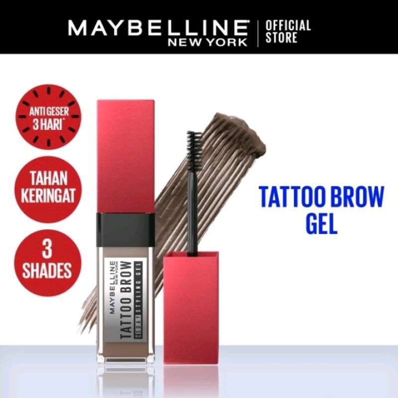 Jual Maybelline Tatto Brow 3 Days Styling Gel Varian Medium Brown di ...