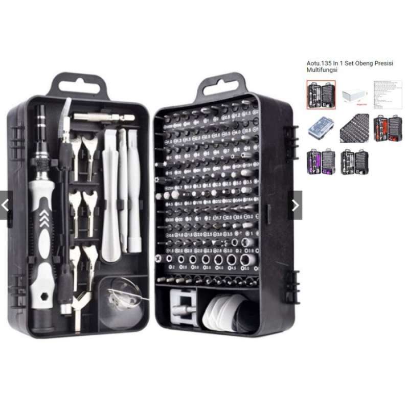 Jual Obeng set 135 in 1 tool set lengkap multifungsi untuk segala ...