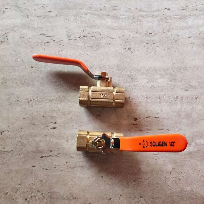 Jual Stop Kran Kuningan Soligen - Stop Keran 1/2 Engkol Di Seller ...