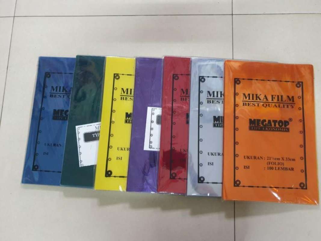 Jual Plastik Mika/cover Mika/mika Film Jilid Bening Ukuran Folio ...