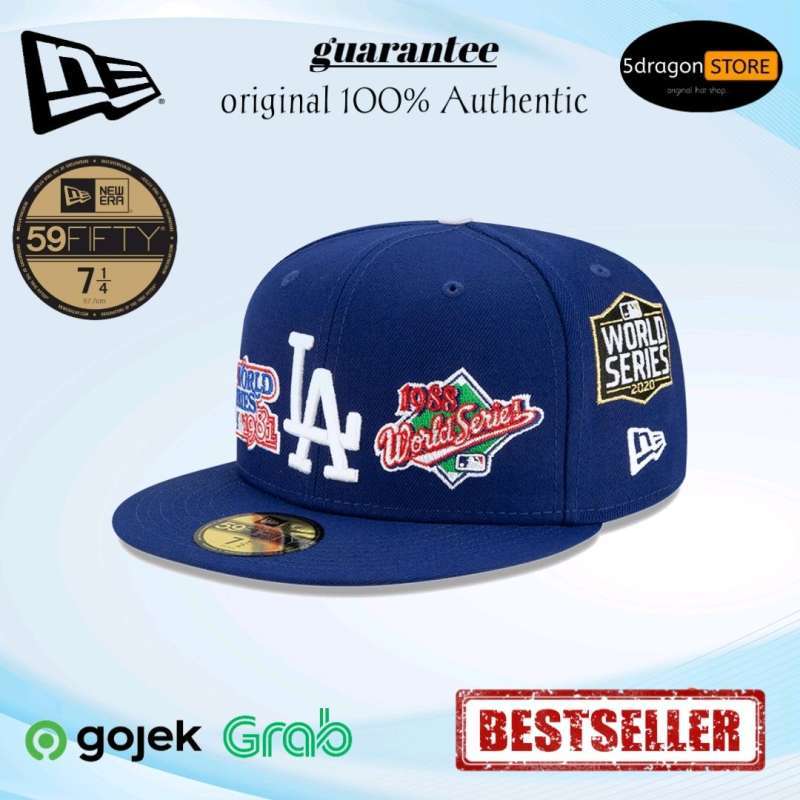 Jual TOPI NEW ERA ORIGINAL 59FIFTY FITTED WORLD SERIES MULTI PATCH LOS ANGELES di Seller ...