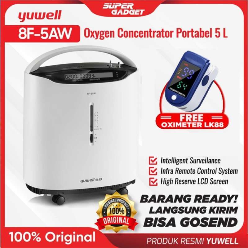 Jual Yuwell YU8F-5AW Oxygen Concentrator Alat Mesin Penghasil Oksigen 5 ...