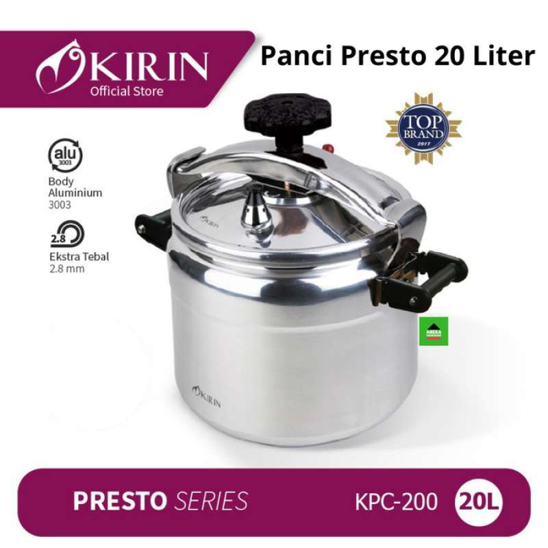 Promo Kirin Panci Presto Pressure Cooker 20 Liter|kpc-200 Diskon 11% Di ...