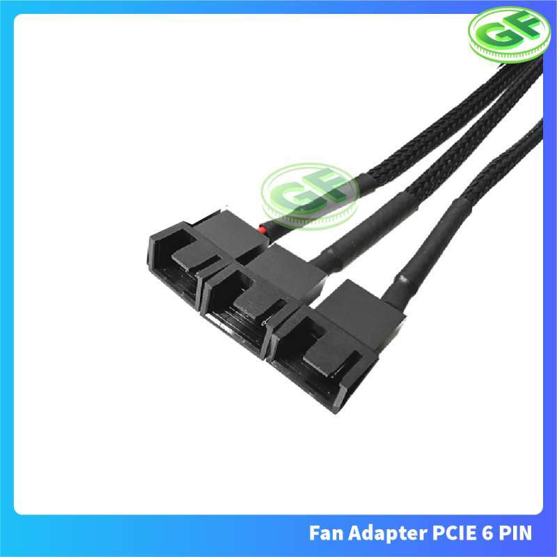 Jual Adapter Fan Splitter Pcie 6 Pin To 3 Fan (3x 4 Pin) ⚡ Konektor ...