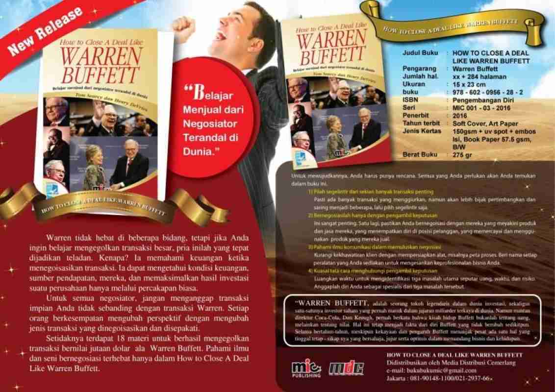 Promo How To Close A Deal Like Warren Buffet - Janet Lowe Diskon 35% di ...