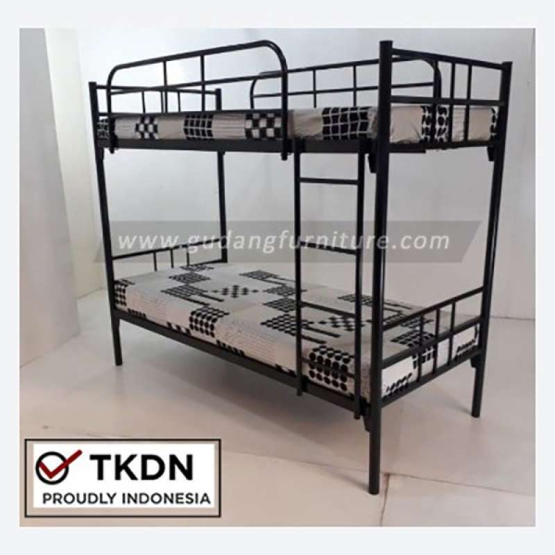 Jual Ranjang Susun Tingkat Besi, Tempat Tidur Tingkat Besi, Bank Bed ...