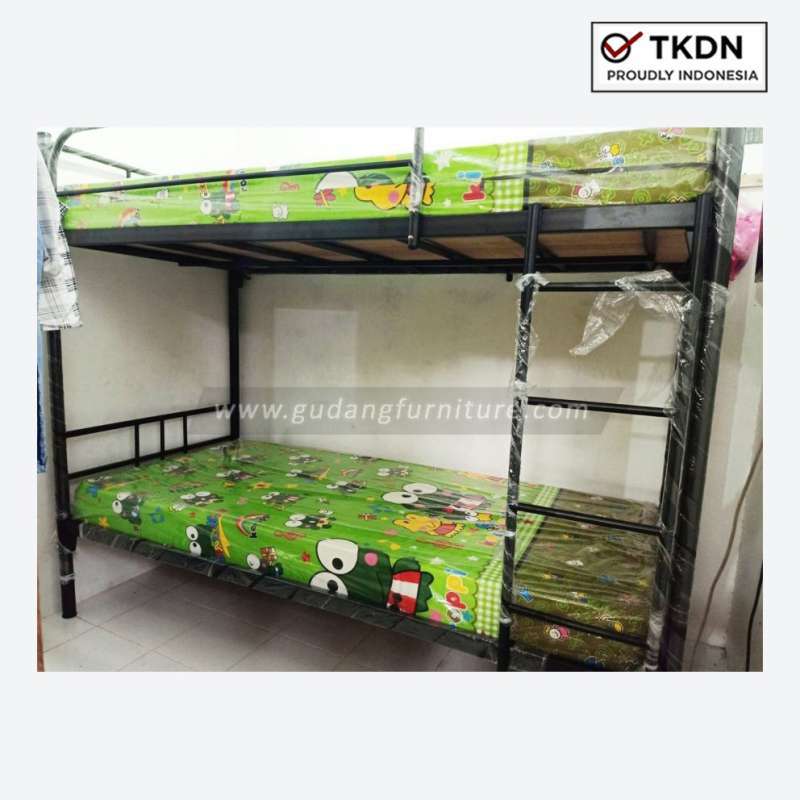 Jual Ranjang Susun Tingkat Besi, Tempat Tidur Tingkat Besi, Bank Bed ...