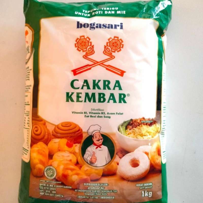 Jual tepung terigu cakra kembar 1 kg di Seller Bu Endess - Sangiang ...
