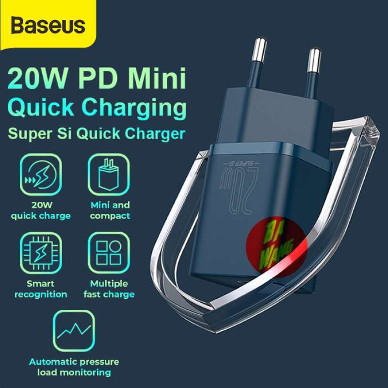 Jual BASEUS Charger Adaptor 12 Adapter Super Si Fast Charging 20W di ...