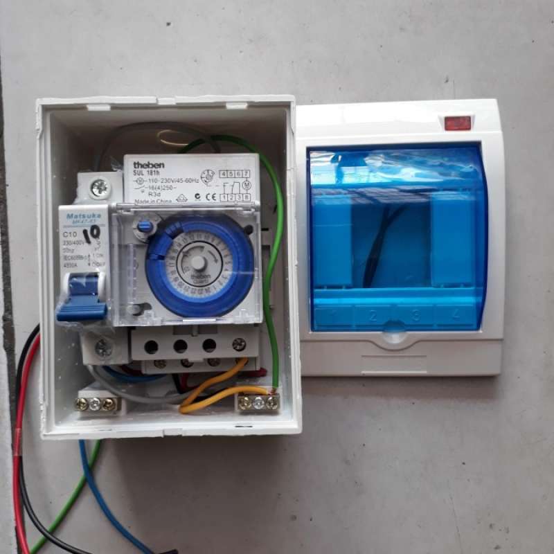 Jual Timer Set Yg Bagus Plus Mcb Dan Box Timer Lampu Dll Otomatis Di