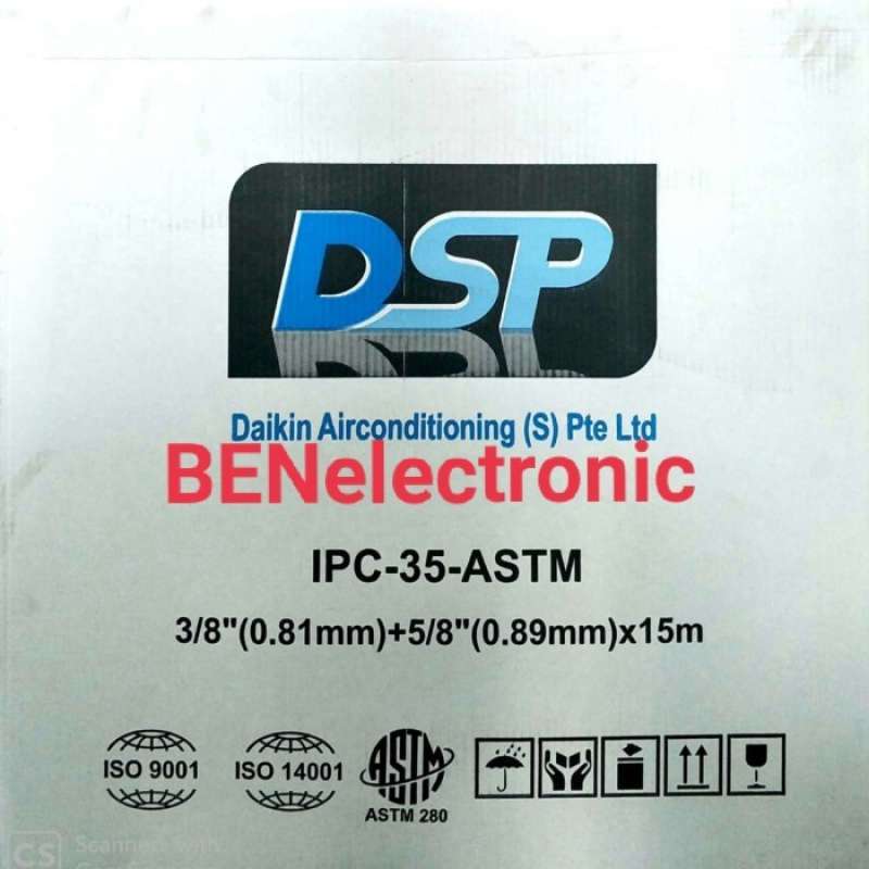 Jual PIPA AC DAIKIN DSP UK.1/4 - 3/8 1 ROLL 30M di Seller Eudora ...