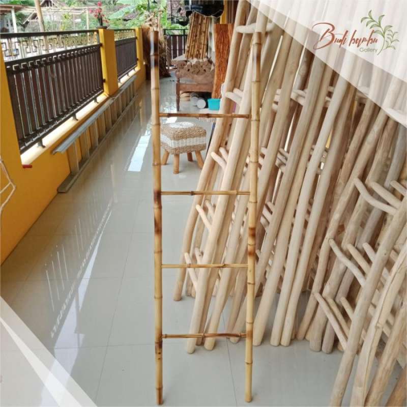 Promo TANGGA BAMBU CENDANI / CENDANI BAMBOO LADDER / TANGGA DEKORATIF ...