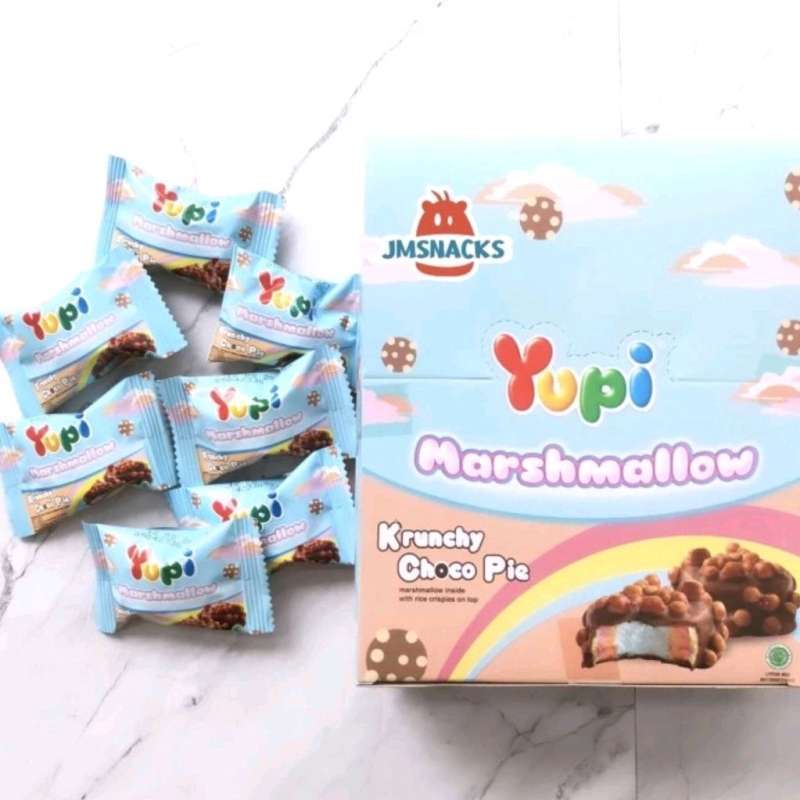 Jual Yupi MARSHMALLOW - Krunchy Choco Pie - Isi 24 sachet di Seller ...