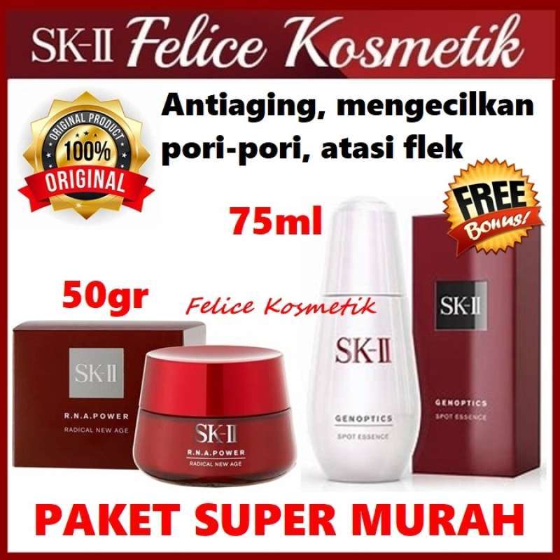 Jual SK-II SKII SK2 GENOPTICS SPOT ESSENCE 75 ML RNA POWER CREAM 50 GR di Seller Alfa Toserba ...