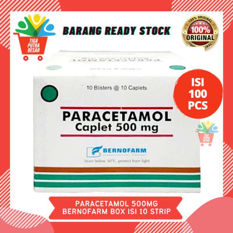 Promo PARACETAMOL 500MG BERNOFARM BOX 10 STRIP ISI 100 KAPLET Diskon 9% ...