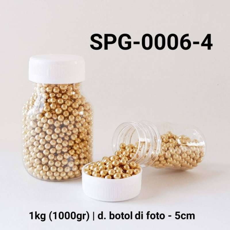 Jual SPG-0006-4 Sprinkles sprinkle sprinkel 1kg 1 kg kilo mutiara gold ...