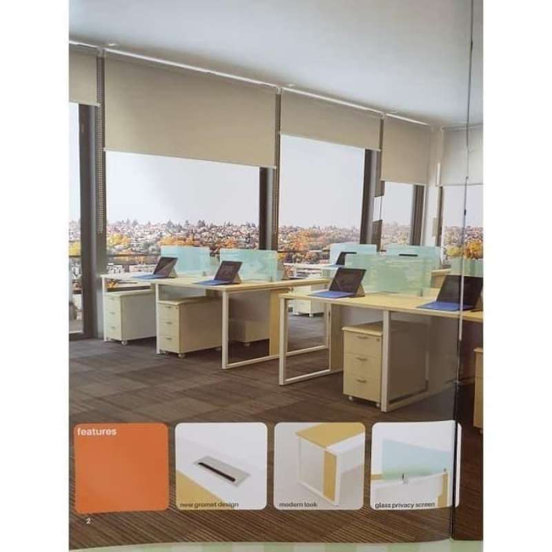 Jual Meja Kerja Meja Kantor Uno Partisi Kantor Uod 7033 6 Staff Di ...