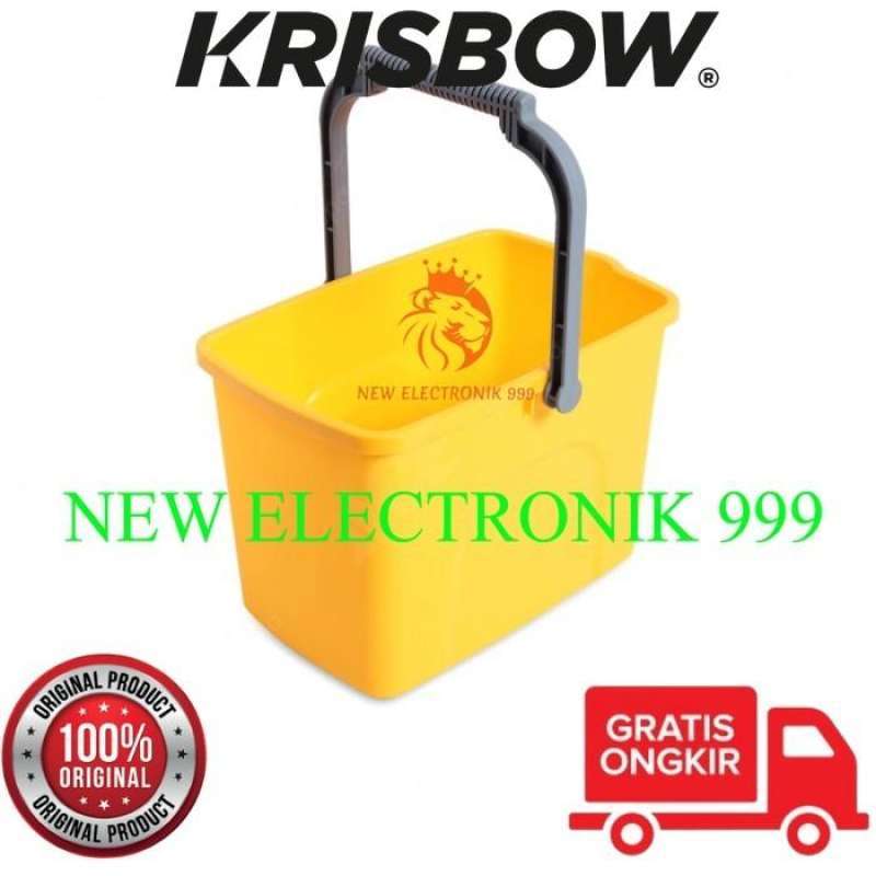 Jual Krisbow 10 Ltr Ember Plastik Kuning di Seller New Electronik 999 ...