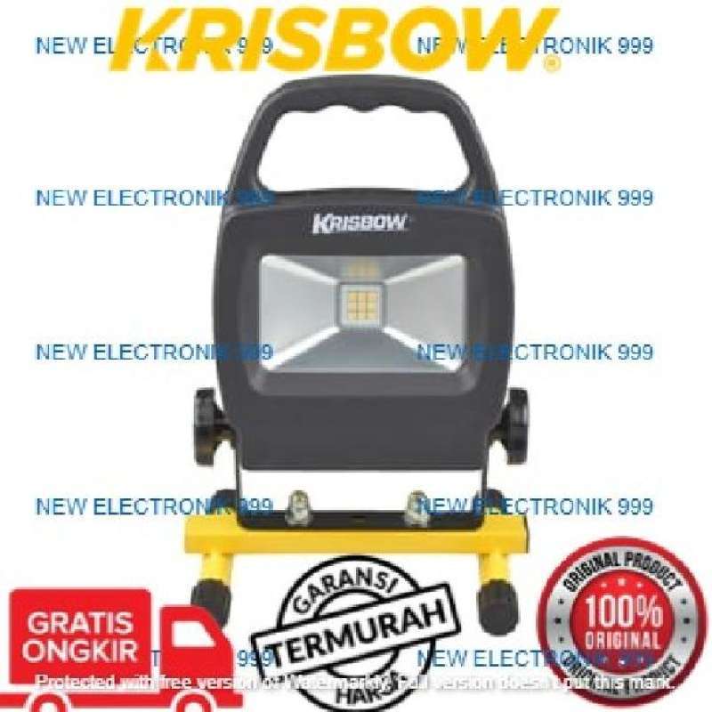 Jual KRISBOW LAMPU SOROT LED RECHARGEABLE 1000 LM 10110700 LED WORKLIGHT di Seller New ...
