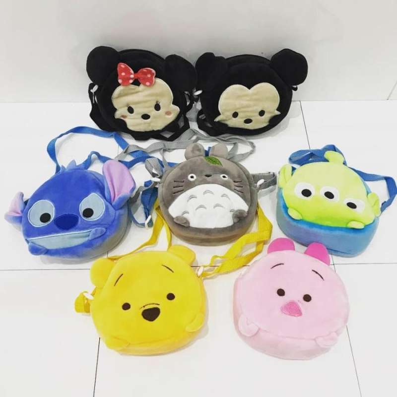 Jual Tsum Tsum Disney Tas Anak Slempang 3eyed Monster - Hijau Di Seller ...