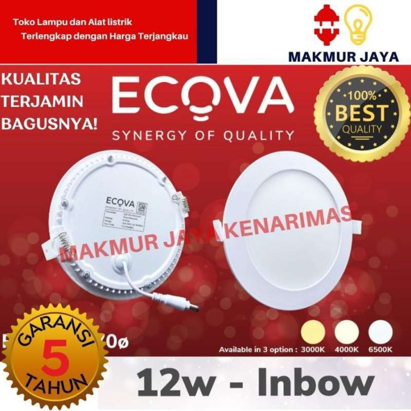 Jual Lampu Panel 12 Watt Ecova Original Murah - Harga Diskon Mei 2024 ... Jual Lampu Panel 12 Watt Ecova Original Murah - Harga Diskon Mei 2024 ...