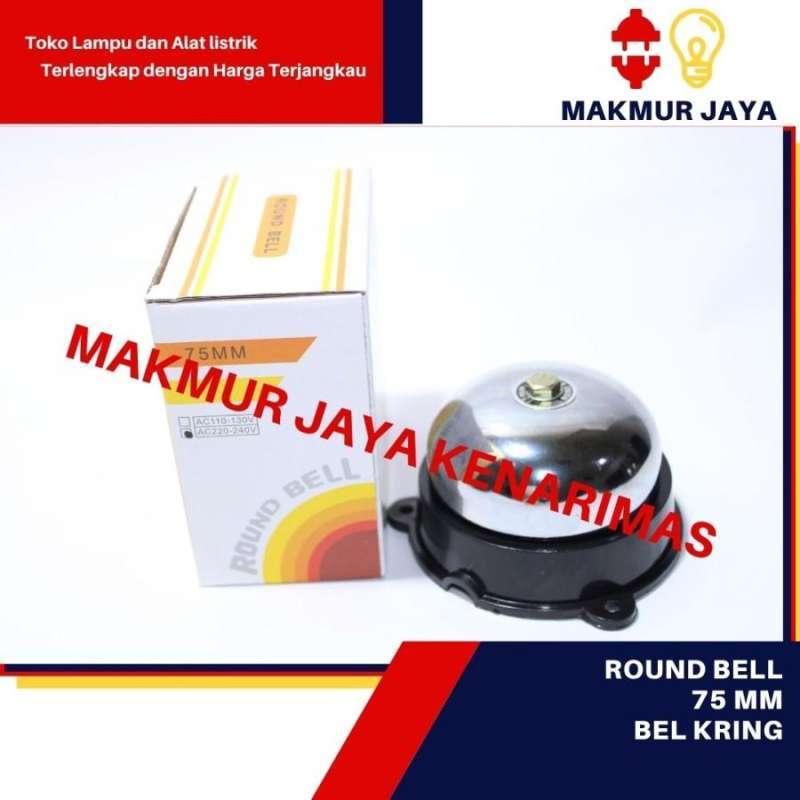 Jual Round Bell Kring 3 Bell Listrik/alarm Bell/bell Sekolah/alarm ...