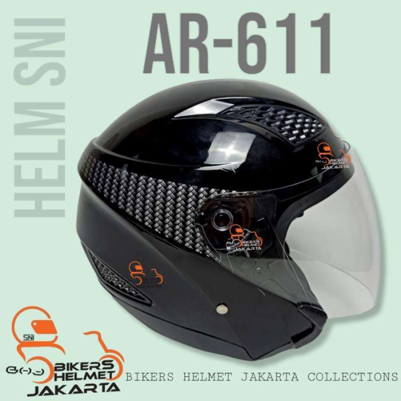 Promo ARL HELM MODEL ZEUS POLOS BLACK METALIK HALF FACE - Multivariasi ...