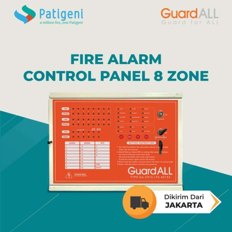 Jual Panel Fire Alarm Guardall Konvensional 8 Zone di Seller SAKURA ...