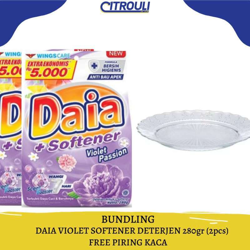 Jual BUNDLING DAIA VIOLET SOFTENER DETERJEN FREE PIRING di Seller ...