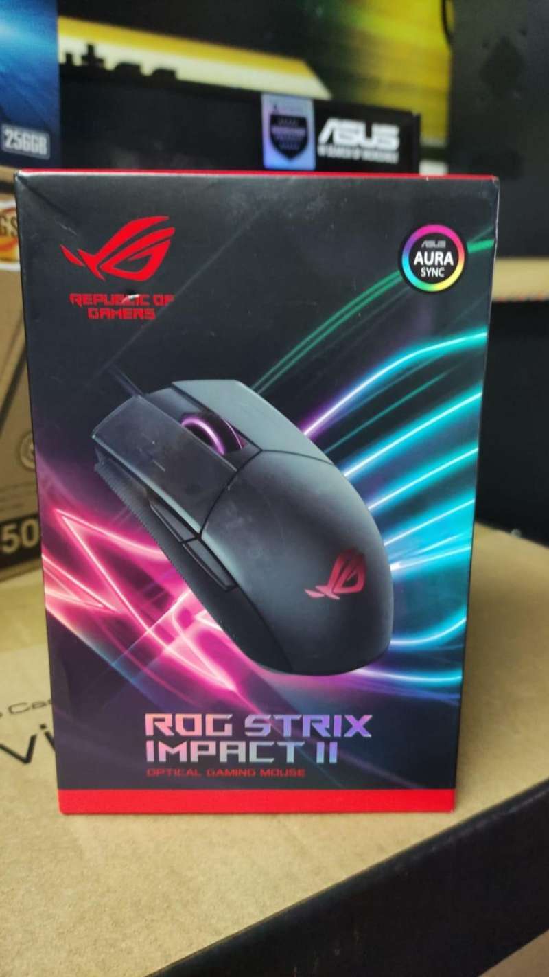Jual ASUS ROG Strix Impact II Gaming Mouse with 6,200 DPI Optical ...