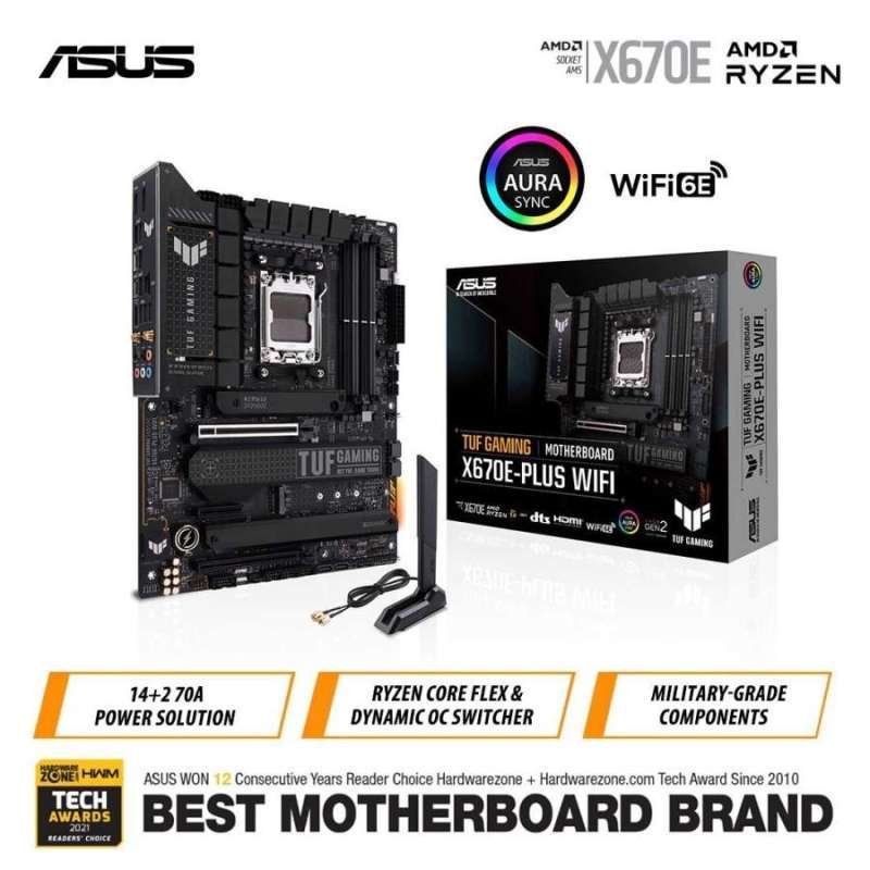 Jual ASUS TUF GAMING X670E-PLUS WIFI DDR5 AMD AM5 MOTHERBOARD di Seller ...